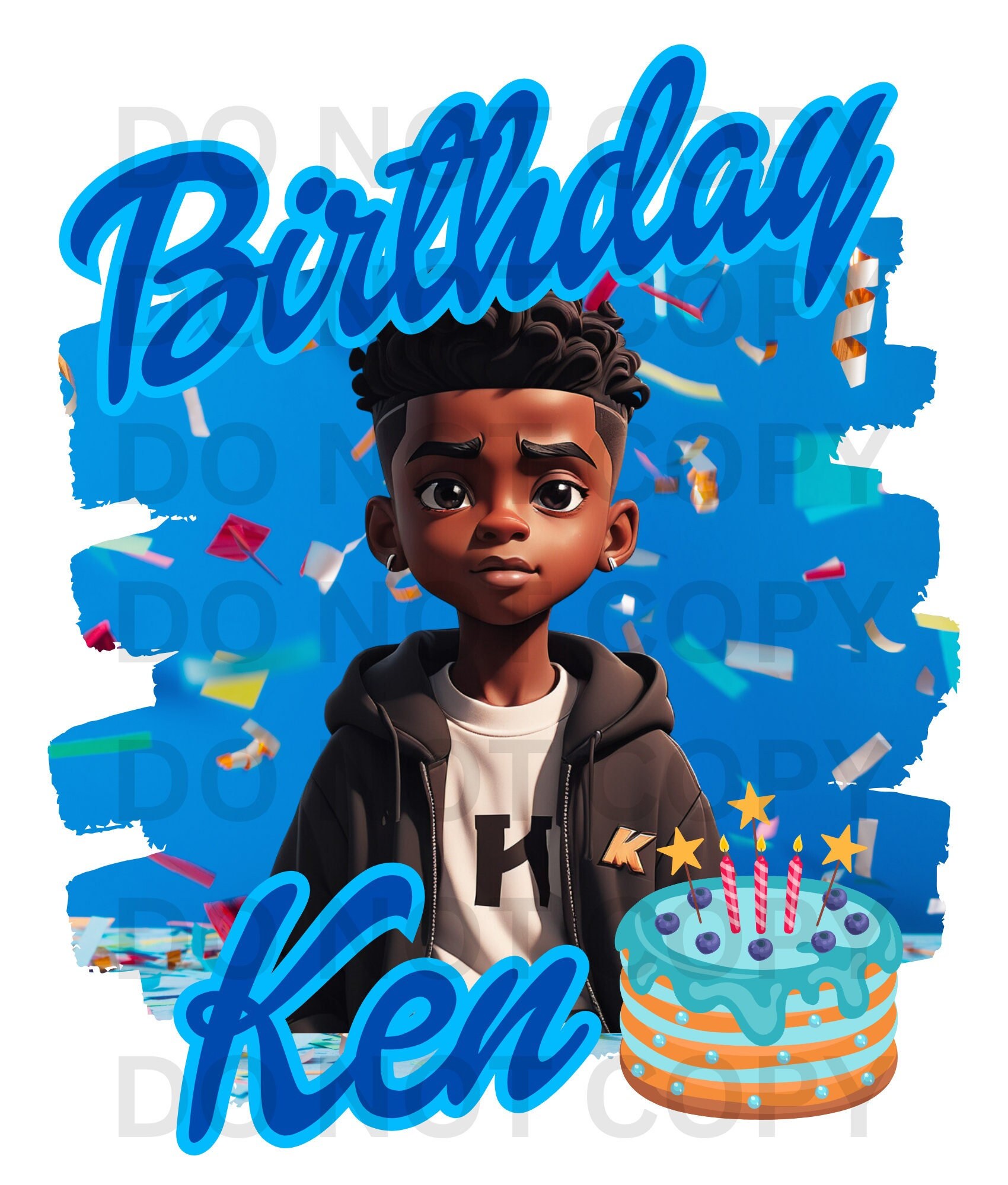 Black Ken Boy Birthday Digital File, Black Barbi, Birthday Shirts, Boy ...