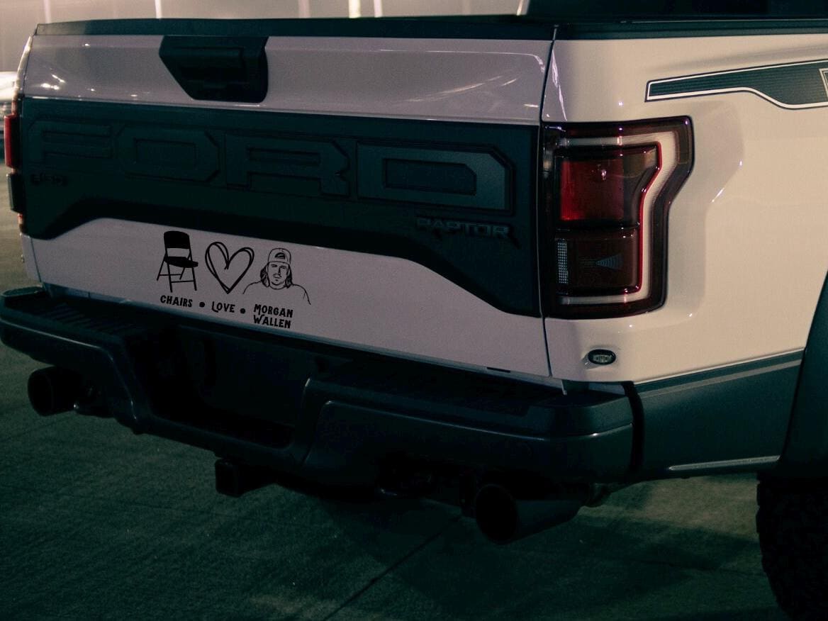 Chairs Love Morgan Wallen Car Decal, Morgan Wallen, Car Decal - Etsy