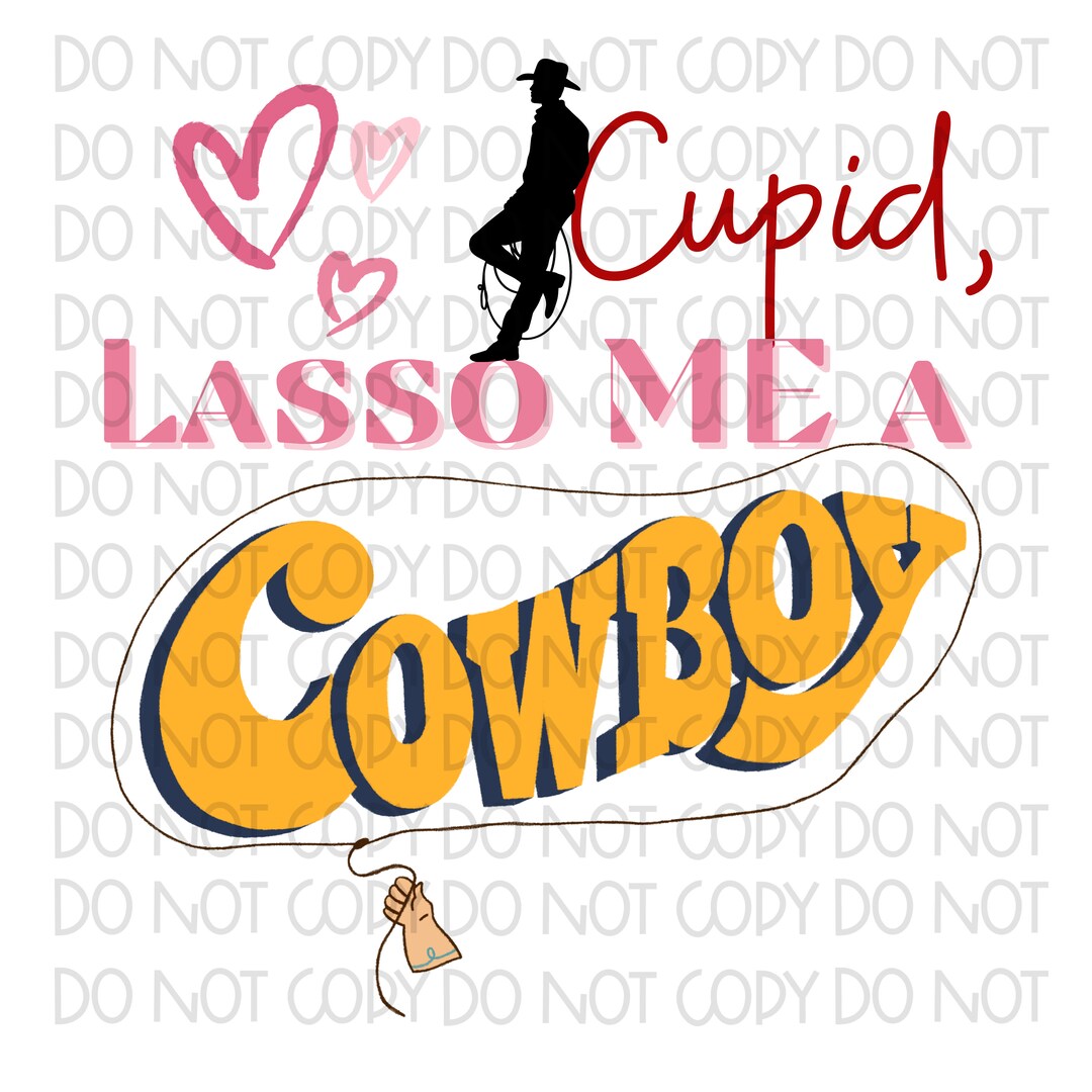 Cupid Lasso Me a Cowboy Png, Cupid Png, Cowboy Png - Etsy Australia