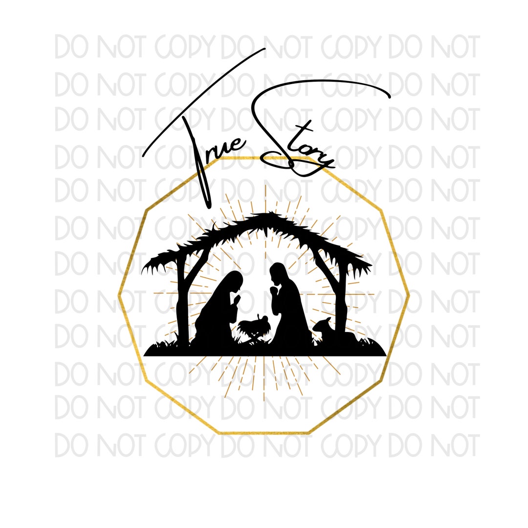 True Story Png, Nativity Scene Png, Christmas Png, Jesus Png - Etsy