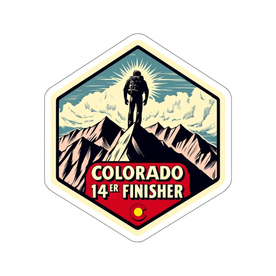 Colorado 14ers Finisher Sticker - Premium Vinyl Decal for Hikers ...