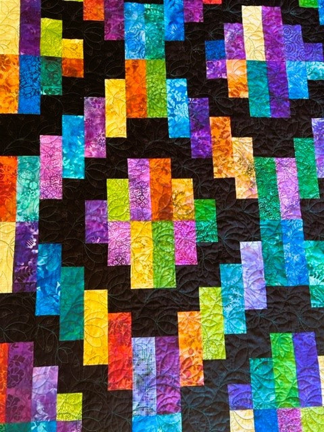Bonfire Quilt Made With Beautiful Jason Yenter Prism Fabric Collection ...