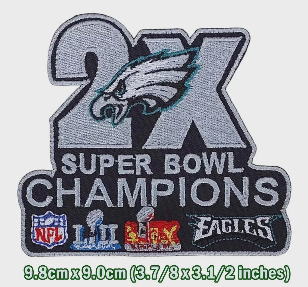 Eagles 2X Champions Iron on Patch Black - Etsy