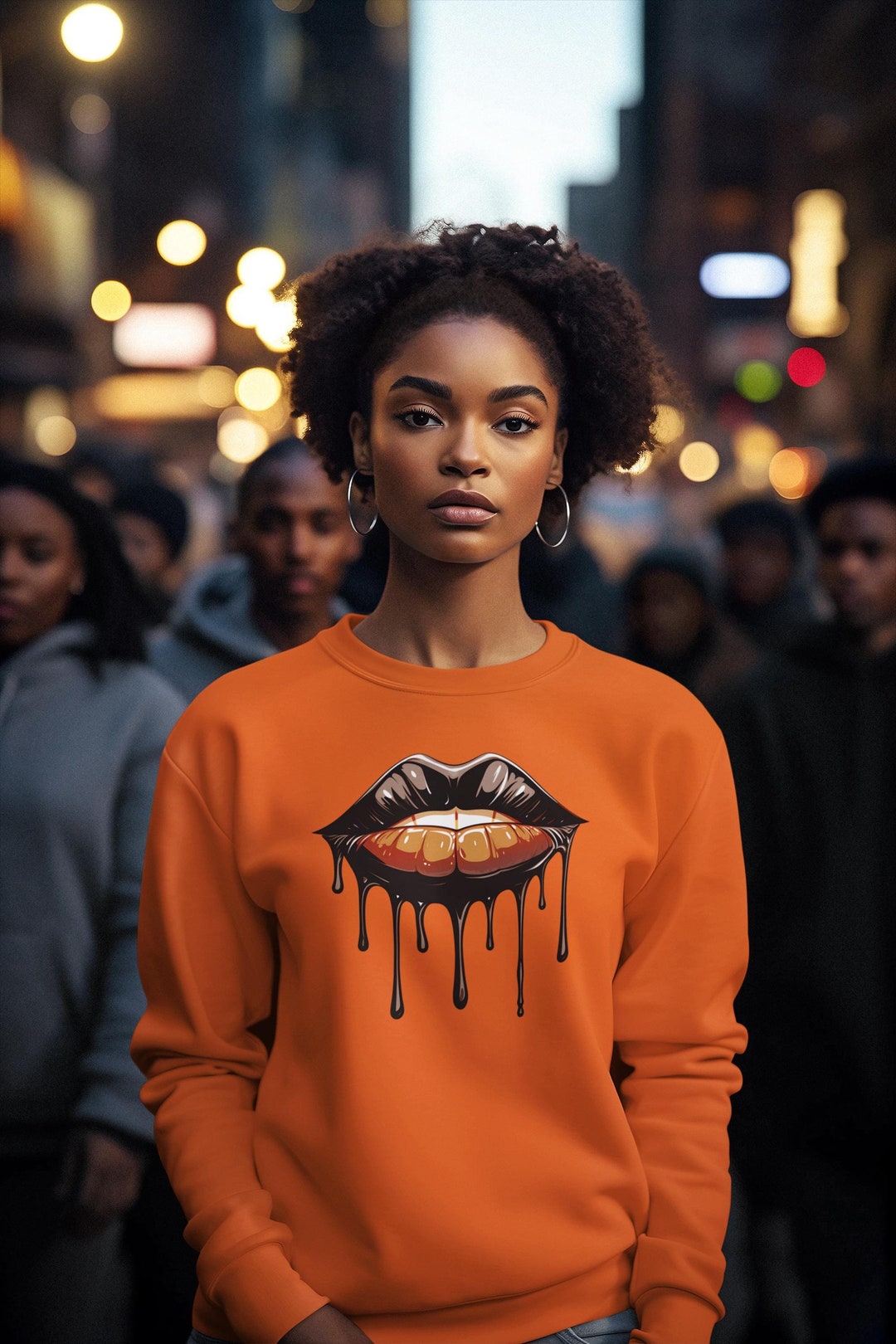 Choco-lit Lips Sweatshirt: Black Lives Matter, Black Girl Magic Jumper ...