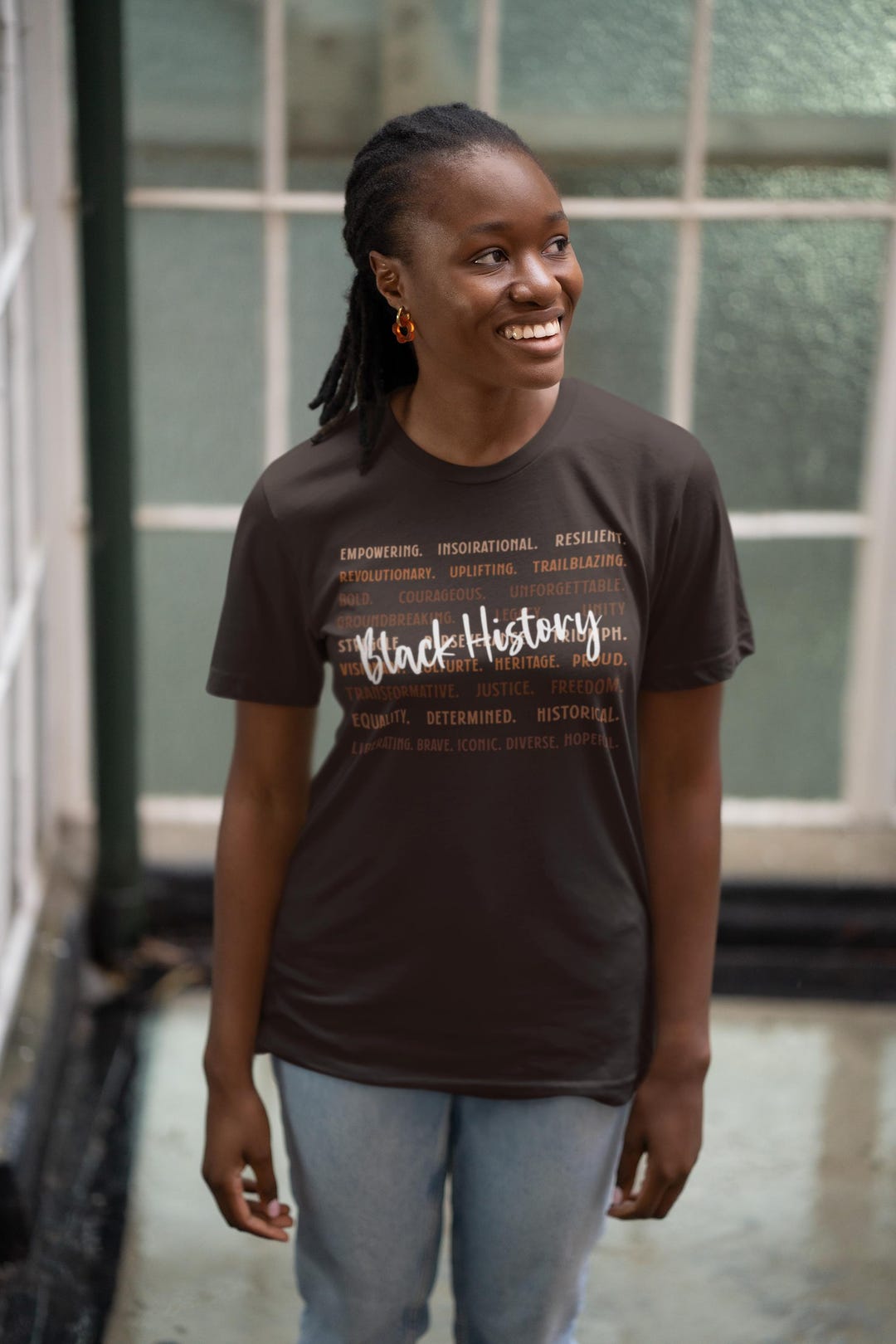 Black History Words Design Tee | Black History Month Empowerment ...