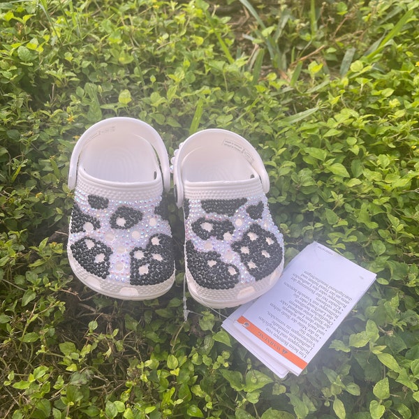 Cow Print Crocs - Etsy