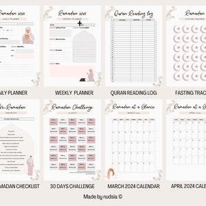 Printable Ramadan Planner 2024, Ramadan Calendar 2024 With Quran ...
