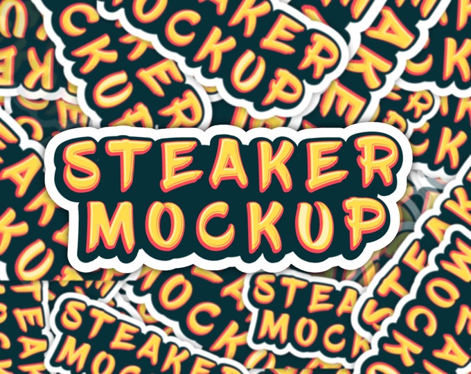 Mockup for Sticker, Decal Mockup Up, Best Selling Sticker Mockup - Etsy