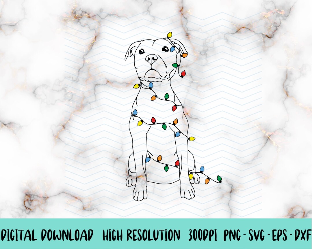 Pitbull Christmas Png, Christmas Dog Png, Dog Owner Christmas Gift ...