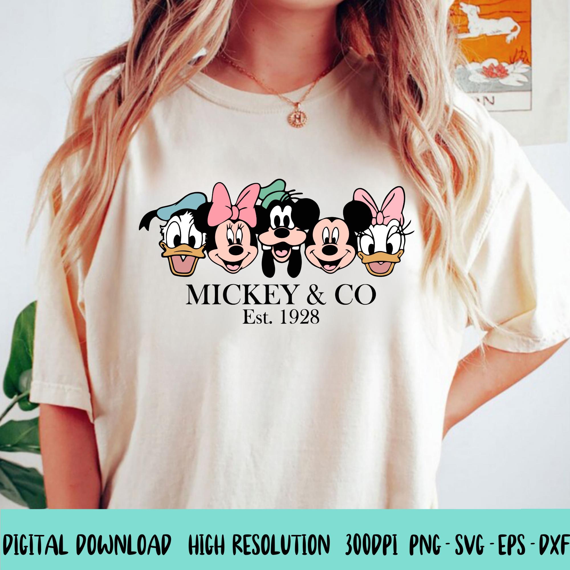 Retro Mickey and Co Png, Mickey and Friends Svg, Retro Mickey & Company ...