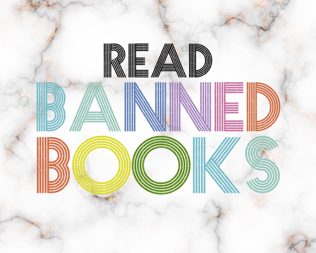 Read Banned Books Svg, Read Banned Books Png, With the Banned Png, Read ...