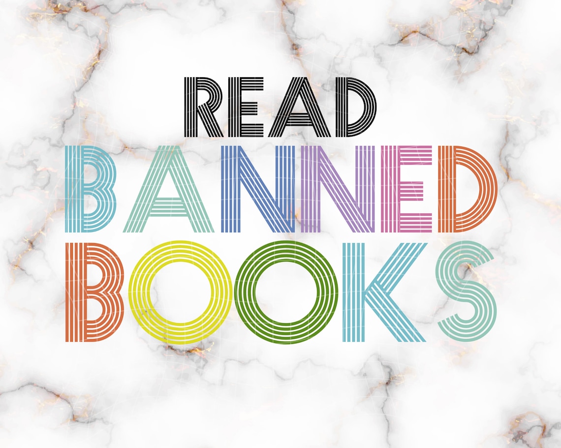 Read Banned Books Svg Read Banned Books Png With the Banned - Etsy