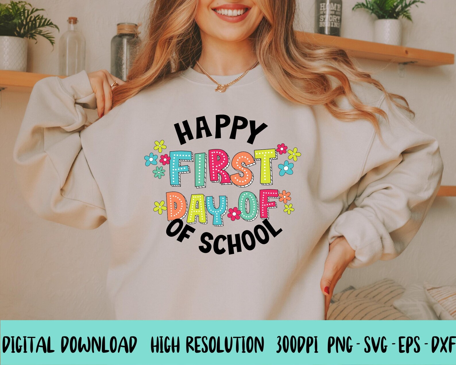 Happy First Day of School Png , Back to School Svg,retro Teacher Png ...