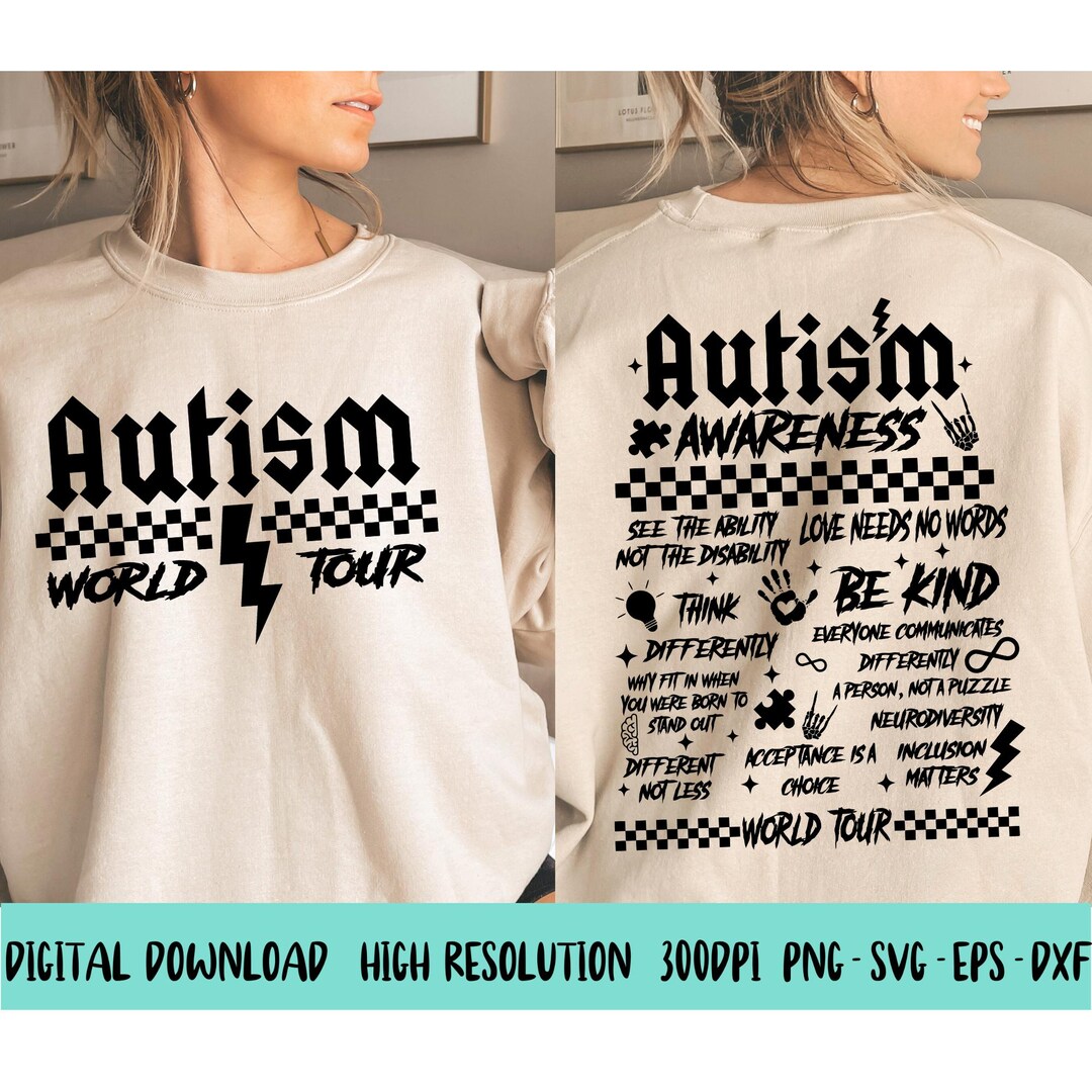 Autism World Tour Png, Autism World Tour Svg, Autism Awareness Month ...