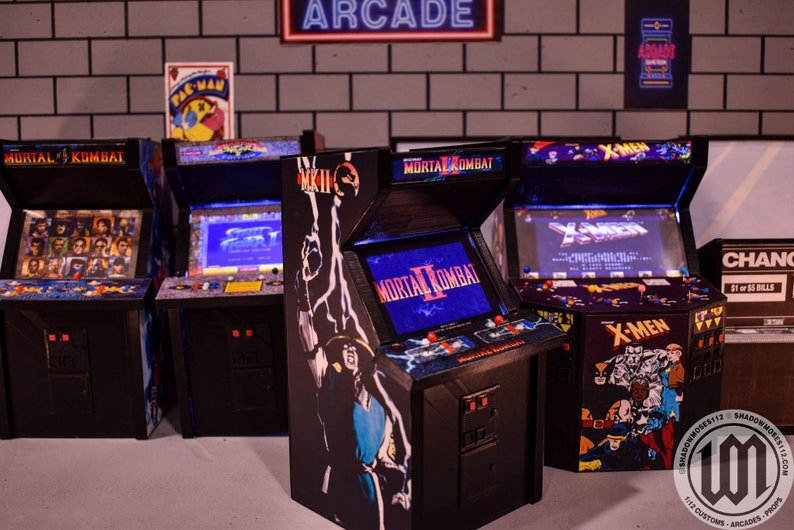 1:12 Scale Mortal Kombat II 2 Player Arcade Replica - Etsy