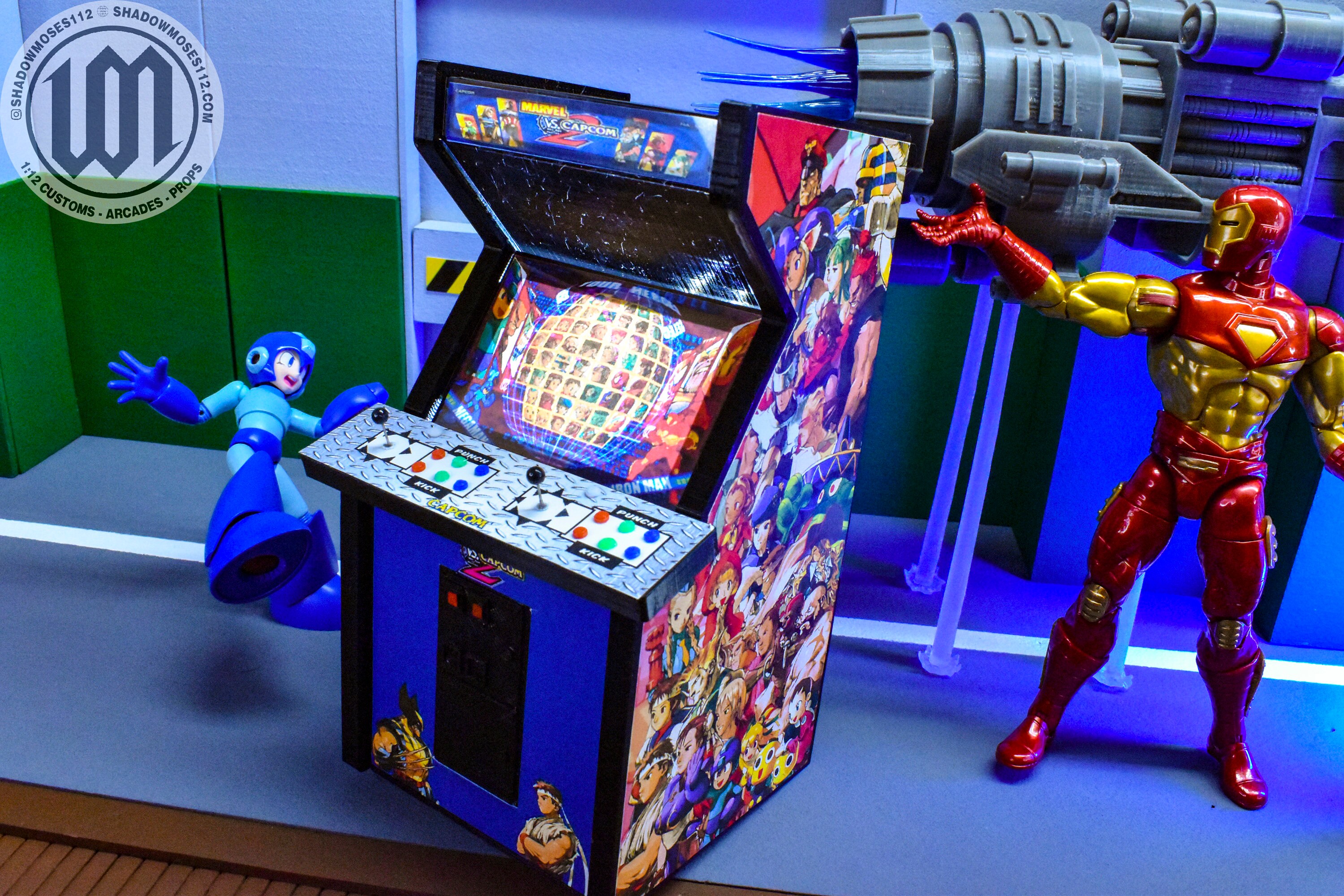 1:12 Scale Marvel Vs. Capcom 2 2 Player Arcade Replica - Etsy