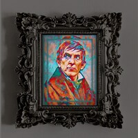 Laura Collins Dark Shadows Black and White Watercolor Portrait ...