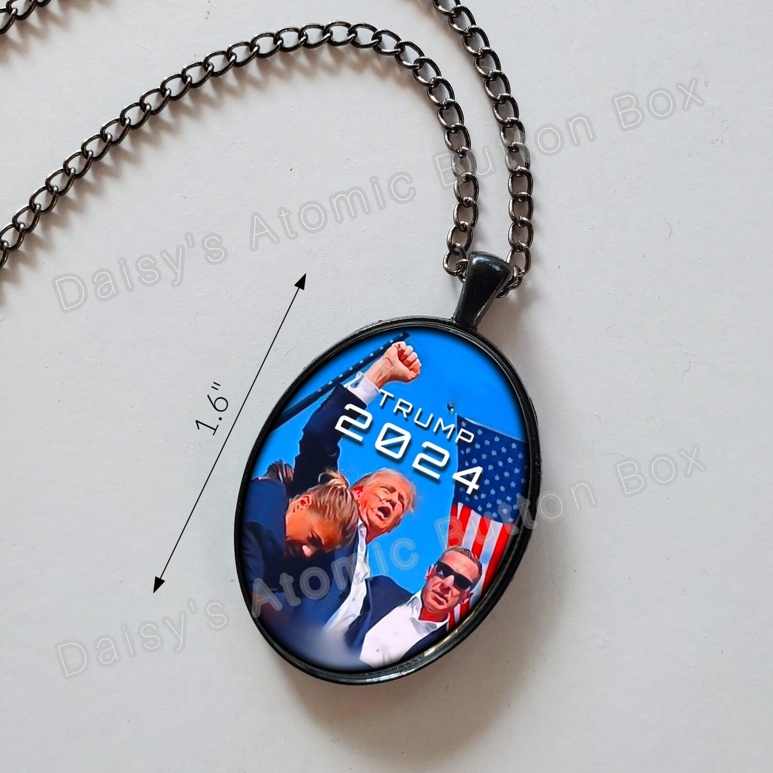 Choice of Donald J Trump Pendant Necklace With 24 In. Chain / Choice of ...