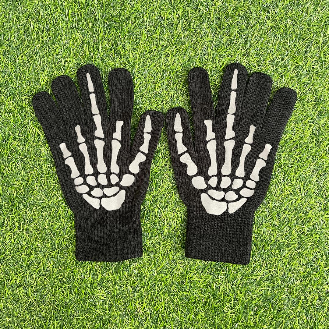 Skeleton Middle Finger Gloves - Etsy