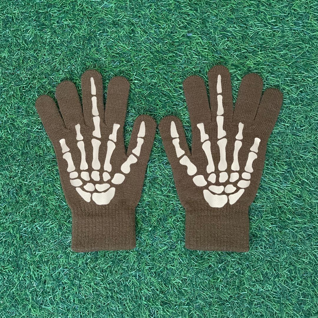 Skeleton Middle Finger Gloves - Etsy
