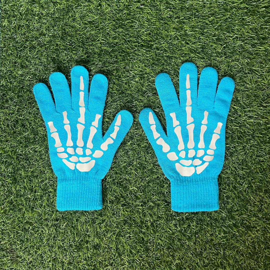 Skeleton Middle Finger Gloves - Etsy