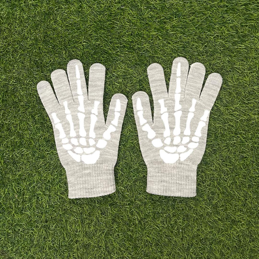 Skeleton Middle Finger Gloves - Etsy