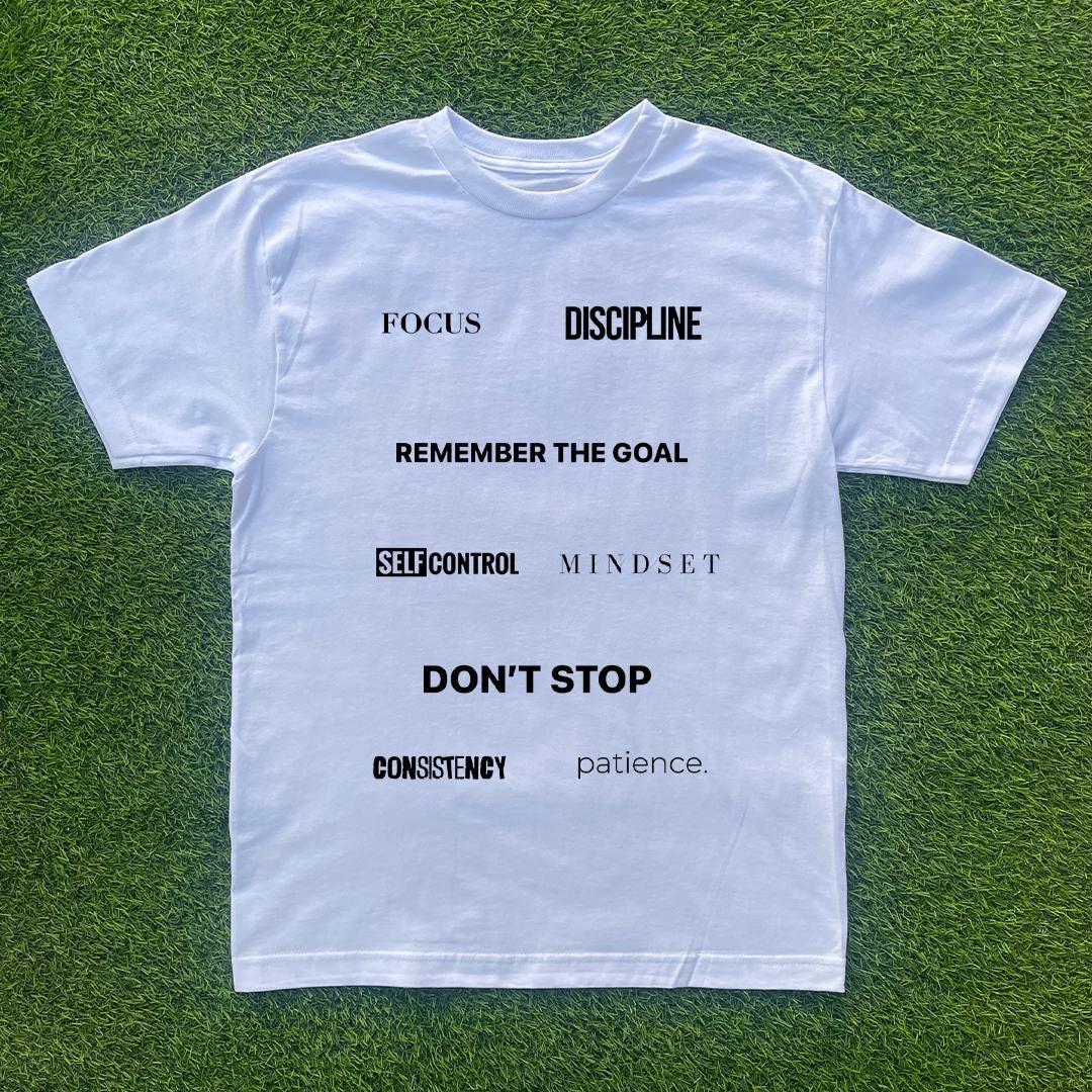Focus Discipline Consistency Patience T-shirt - Etsy
