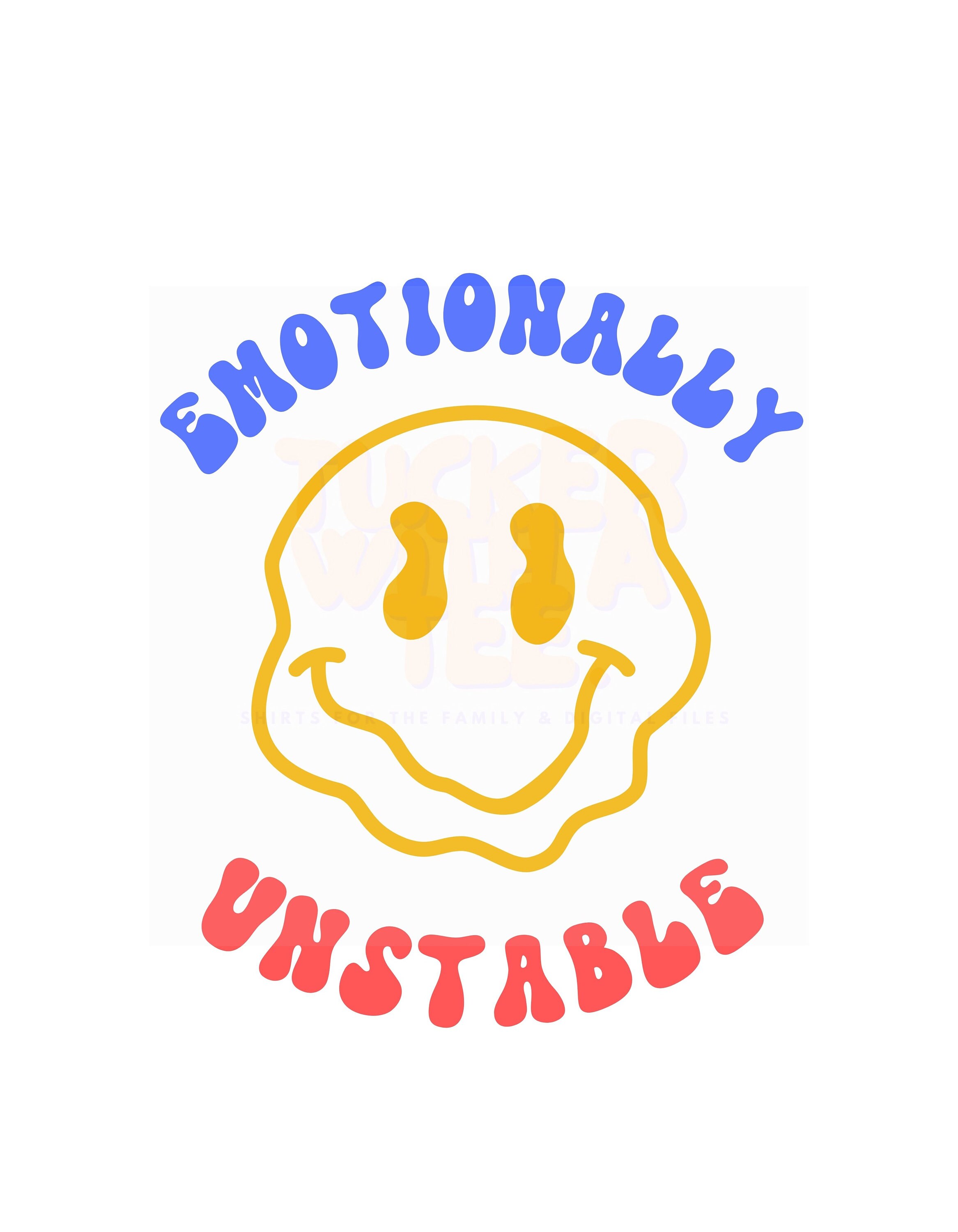Emotionally Unstable PNG Bundle, Emotionally Unstable PNG, Mental ...