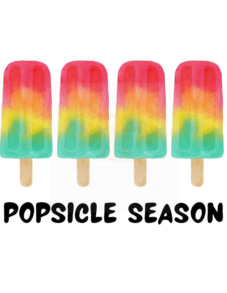 Popsicle Season PNG, Fun Summer PNG, Bright Popsicles Png, Summer Treat ...