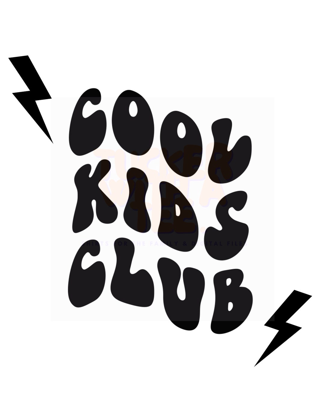 Cool Kids Club PNG, Cool Kids Club Lightning Bolt PNG, Lightning Bolts ...