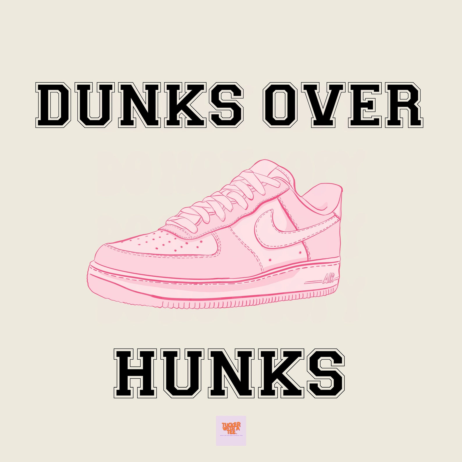 Dunks Over Hunks PNG, Valentine Png, Anti Valentine Png, Pink Dunks Png, Funny Valentine Png ...