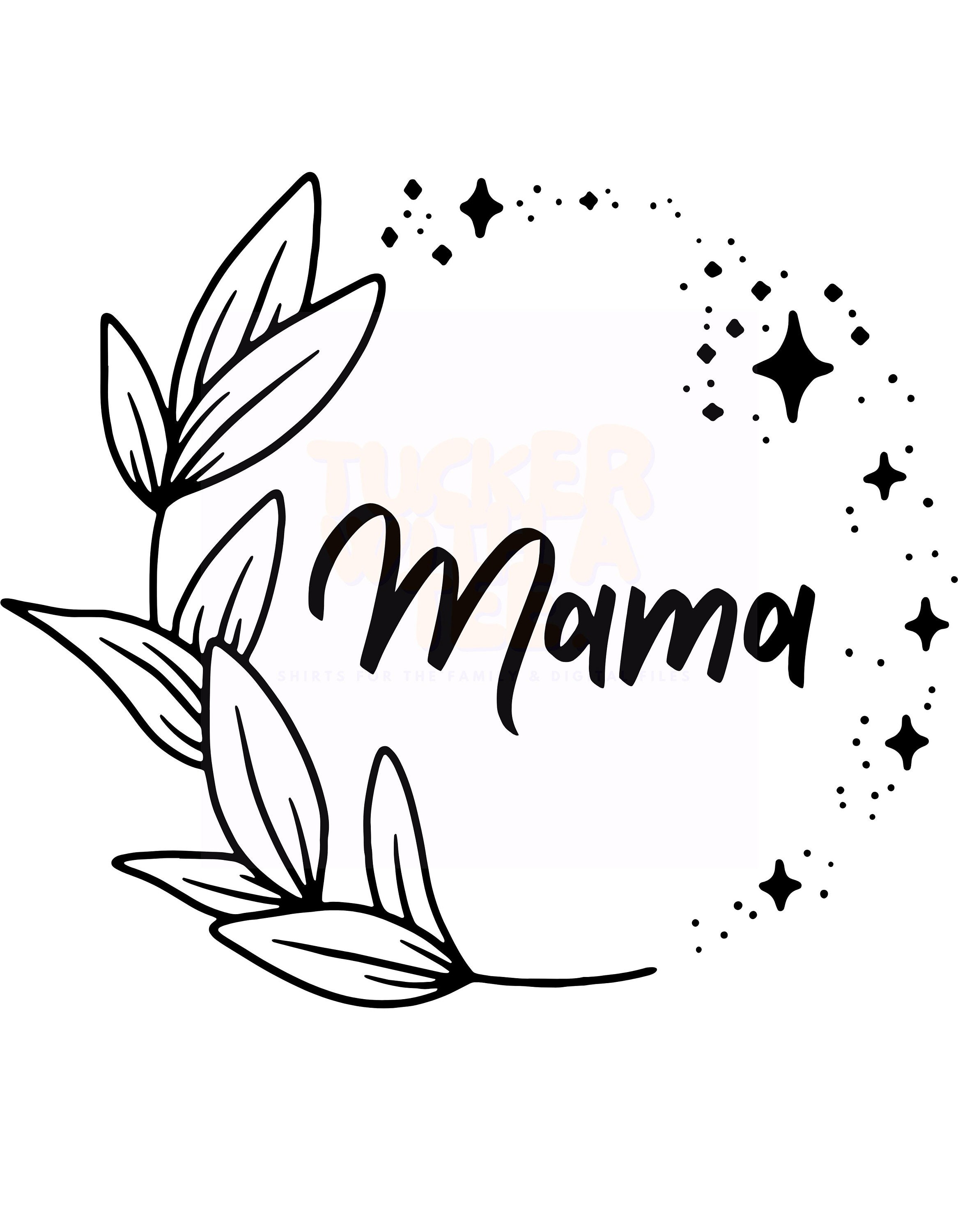 Celestial Mama PNG, Botanical Mama PNG, Mama PNG, Pretty Mama Png ...