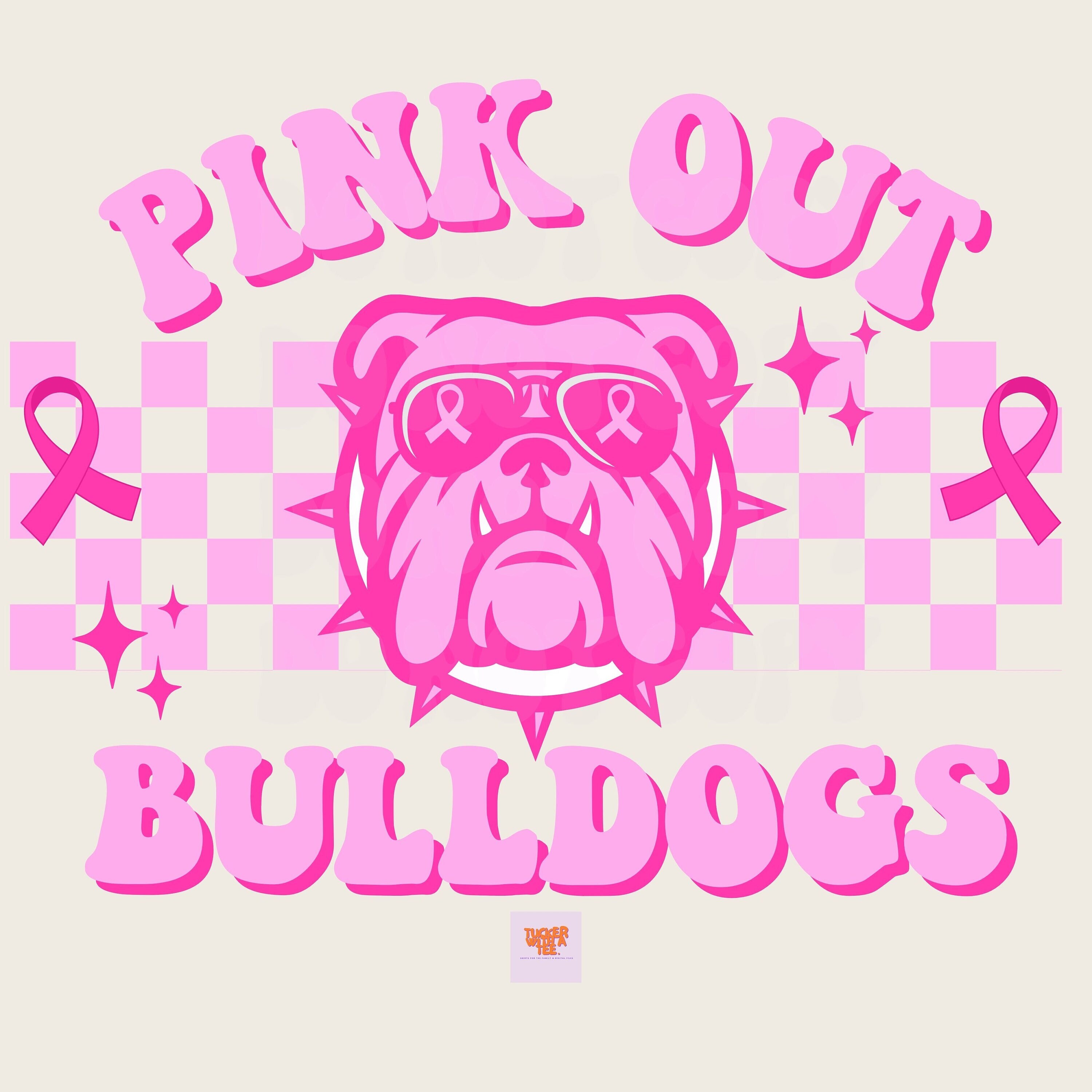 Pink Out Bulldogs PNG, Breast Cancer Awareness PNG, Pink Mascot PNG ...