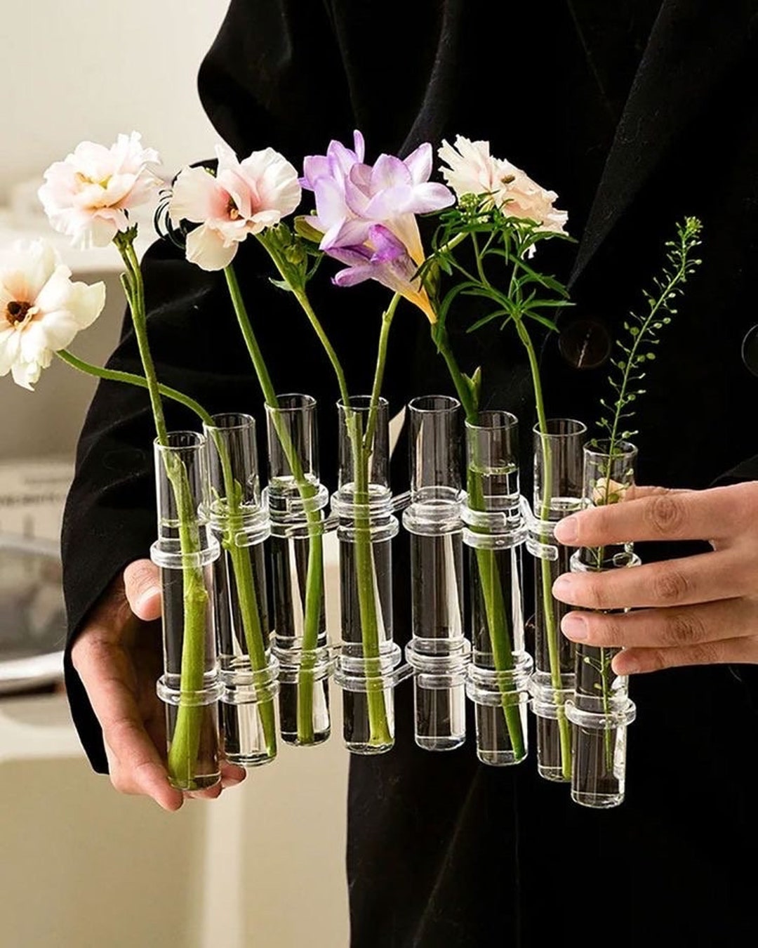 Hinged Flower Vase - Floral Crown - Floral Cake Decoration - Flower ...