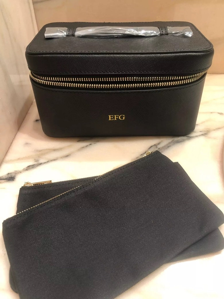 Portable Leather Toiletry Case, Makeup Organizer and Cosmetics Case - Etsy