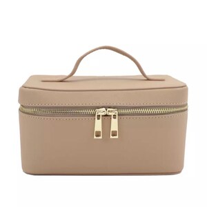 Portable Leather Toiletry Case, Makeup Organizer and Cosmetics Case - Etsy