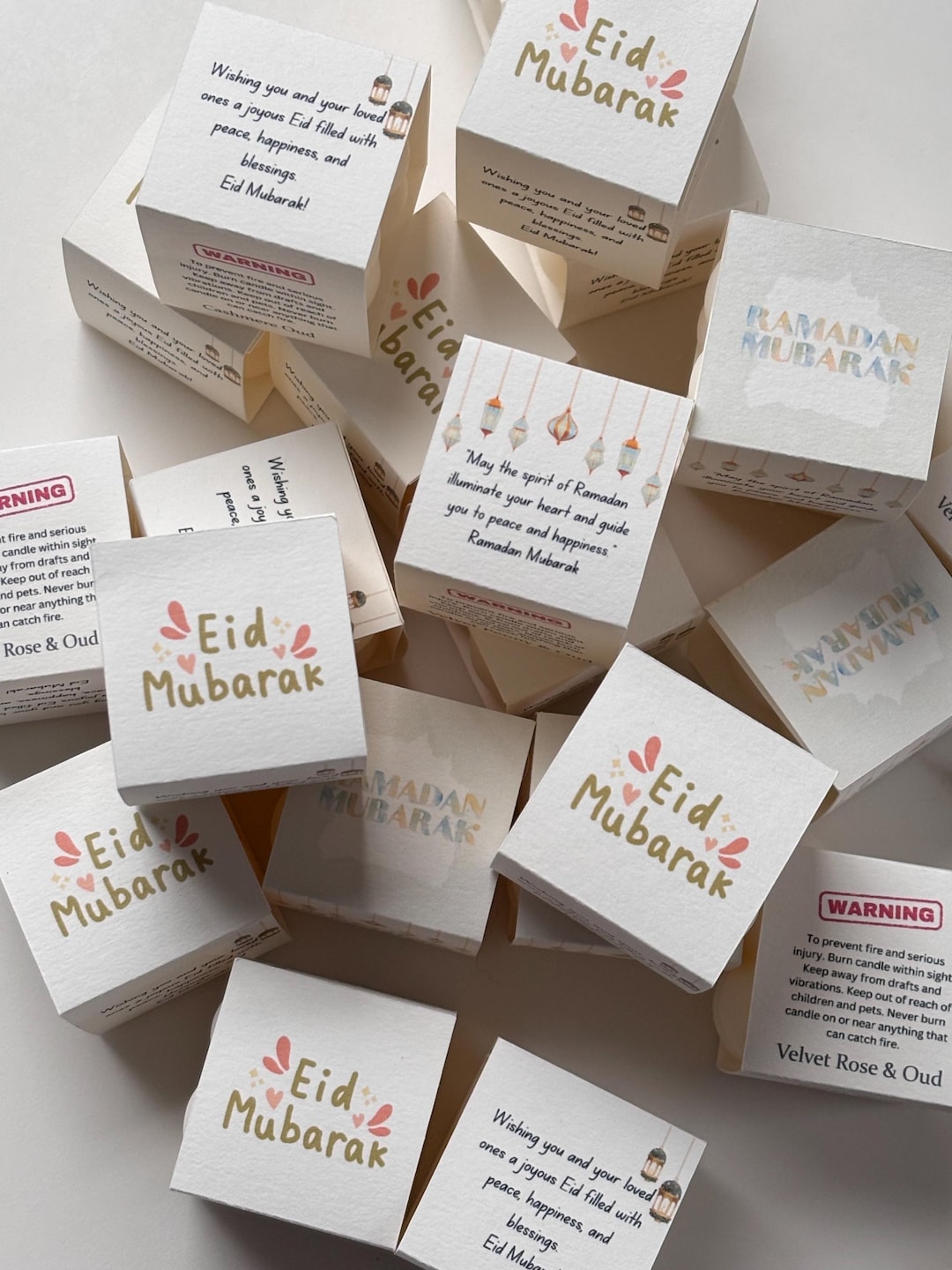 Mini Eid Mubarak Candles, Eid Mubarak Favors, Personalised Eid Favors ...
