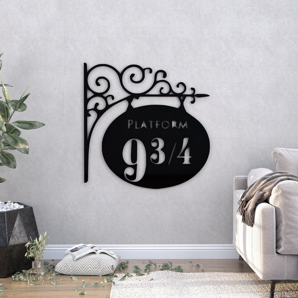 Platform 9 3 4 Sign - Etsy