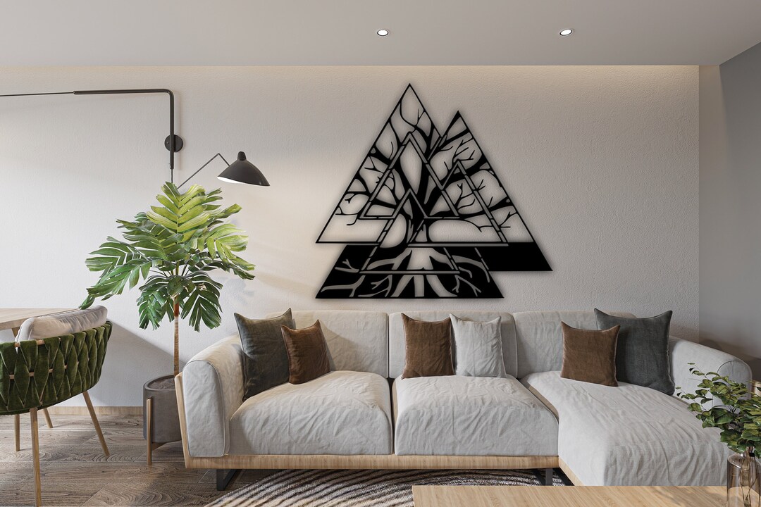 Buy Valknut Symbol Svg Tree Svg File Tree Wall Decor Valknut Online in ...