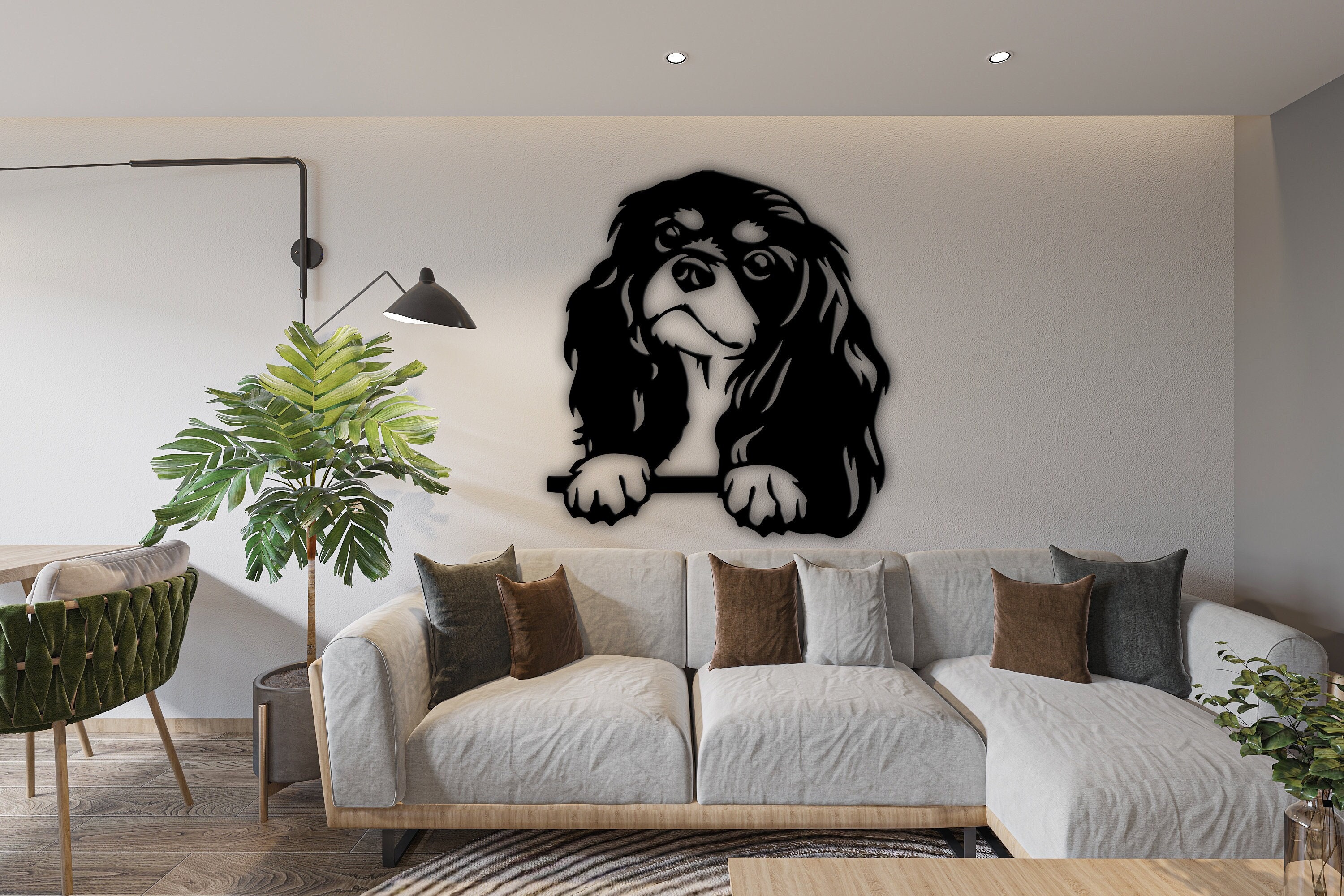 Cavalier King Charles Svg, Cavalier King Charles Metal Wall Art ...