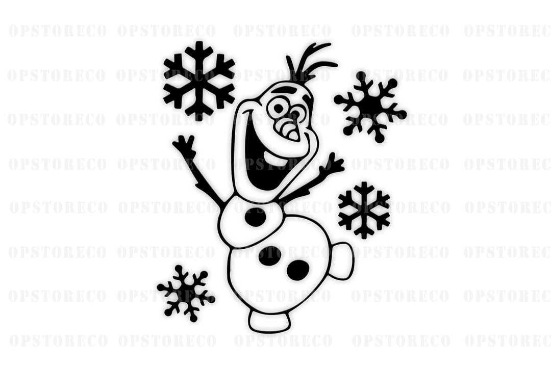 Olaf Svg, Frozen Svg, Olaf Decal, Stencil, Olaf Print File, Olaf Vinyl ...