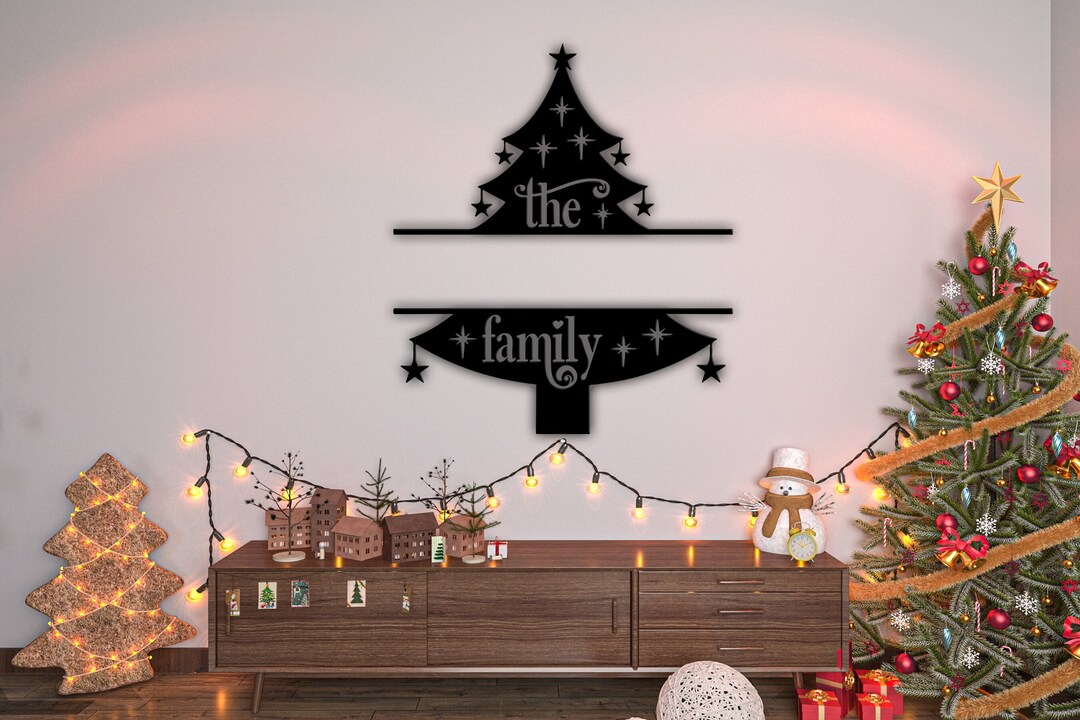 Family Tree Christmas Svg, Family Tree Metal Wall Art, Family Tree Dxf ...