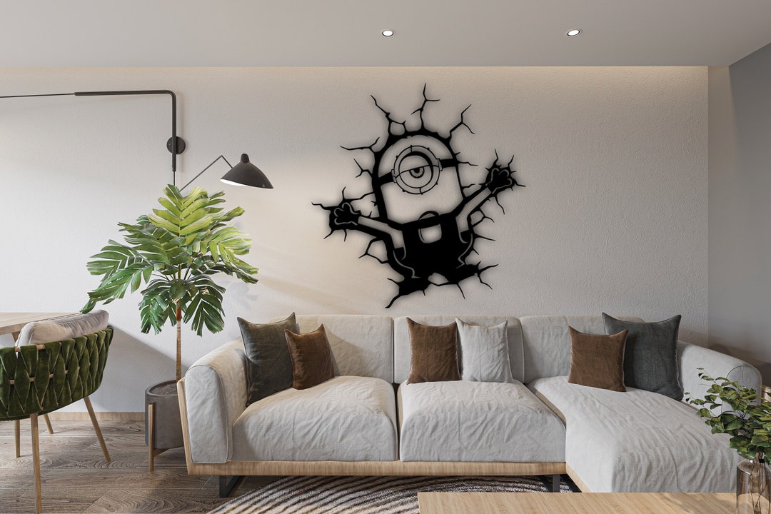 Minions Svg Minion Metal Wall Art Customize Minion, Minion Decal ...