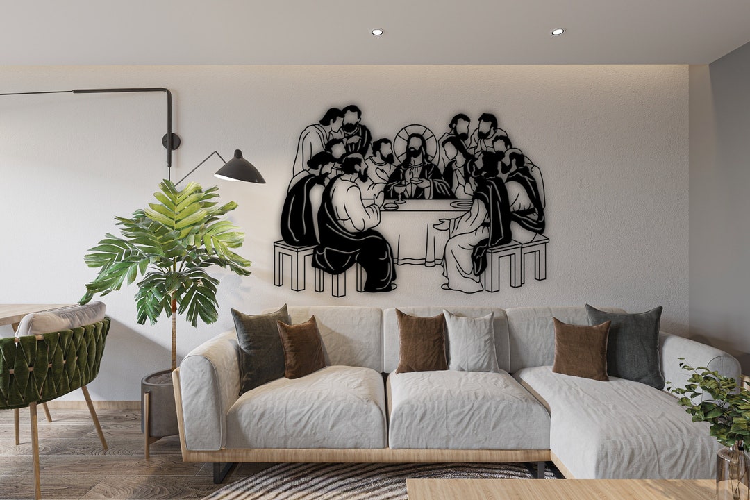 The Last Supper Svg File, Metal Wall Art, the Last Supper Laser, Home ...