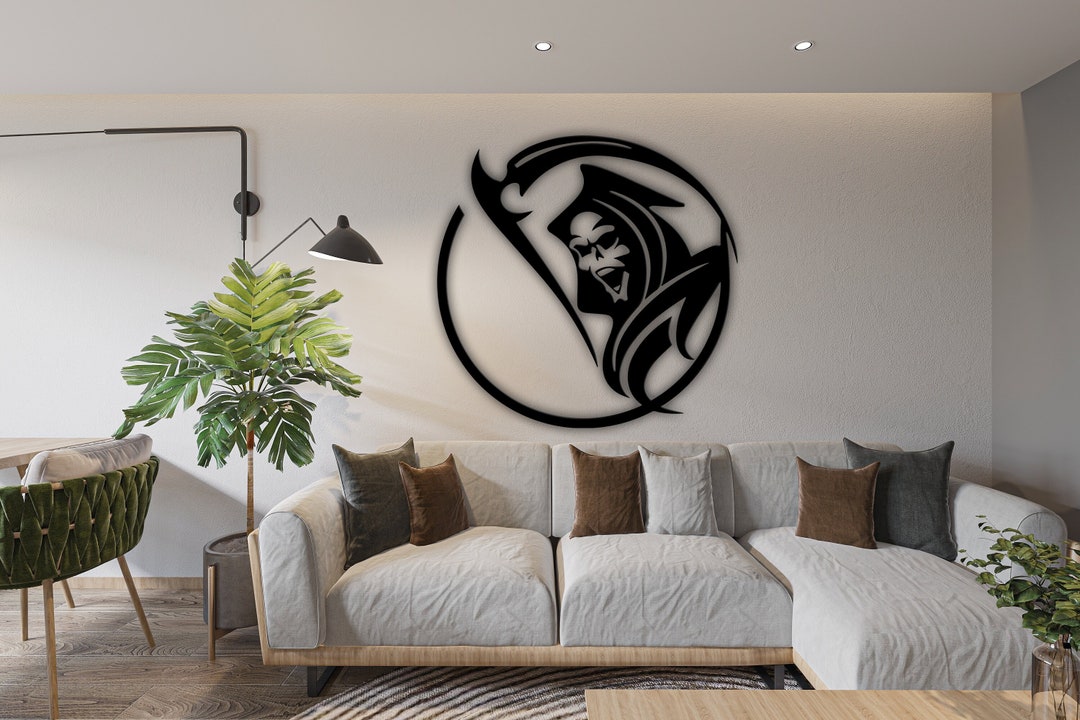 Reaper Svg, Reaper Metal Wall Art, Reaper Laser, Reaper Silhouette ...