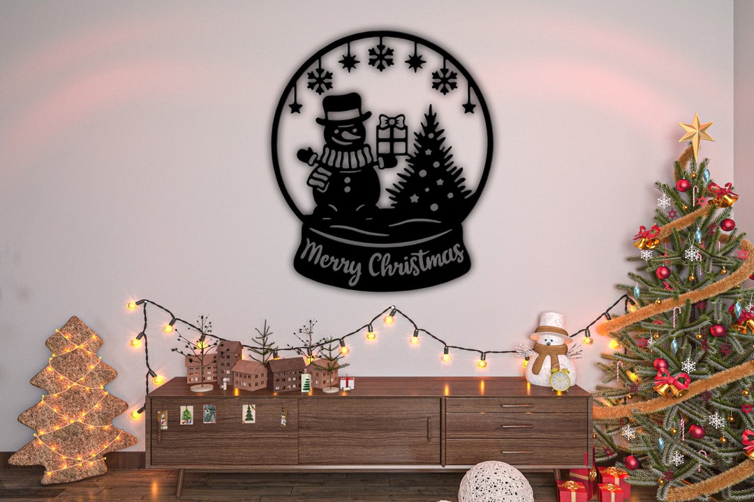 Snowman Svg, Snowman Metal Wall Art, Snowman Laser, Snowman Cnc ...