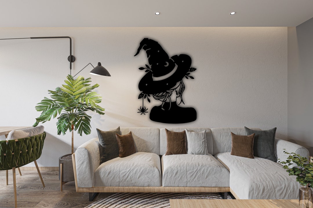 Witch DXF Files, Metal Wall Art, Witch Laser File, Svg Witch, Home ...