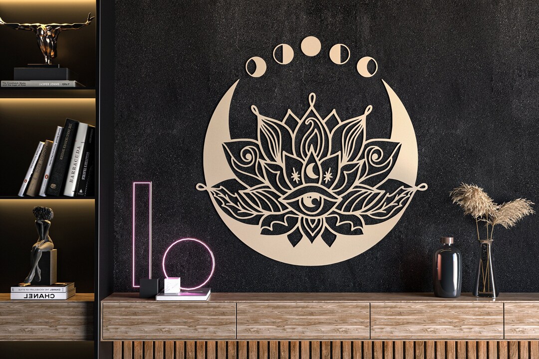 Moon Dxf, Moon Metal Wall Art, Moon Wall Decor, Moon Svg, Moon Laser ...