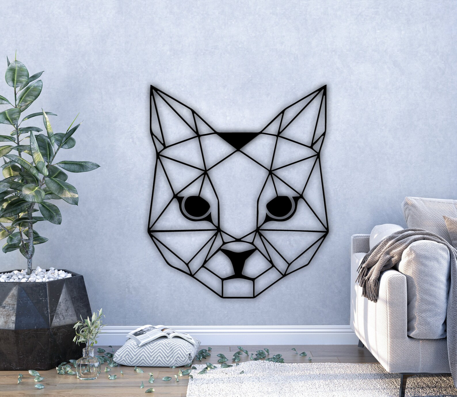 Cat Svg Metal Wall Art Svg Files Svg Home Decoration - Etsy
