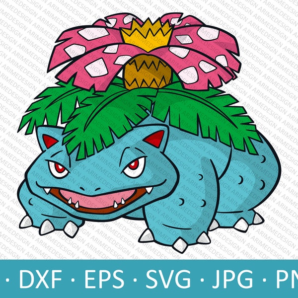 Venusaur silhouette - Etsy France